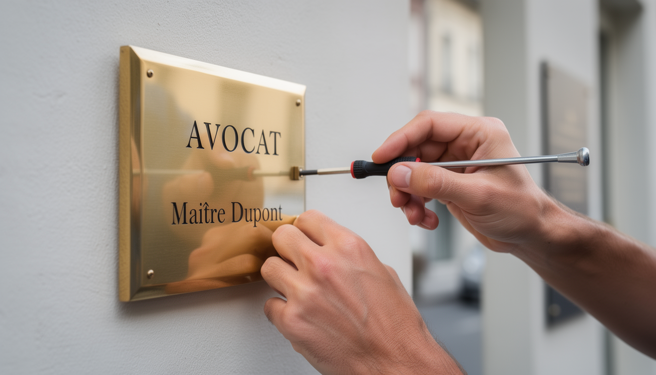 Installer sa plaque d’avocat : droits, devoirs et bonnes pratiques